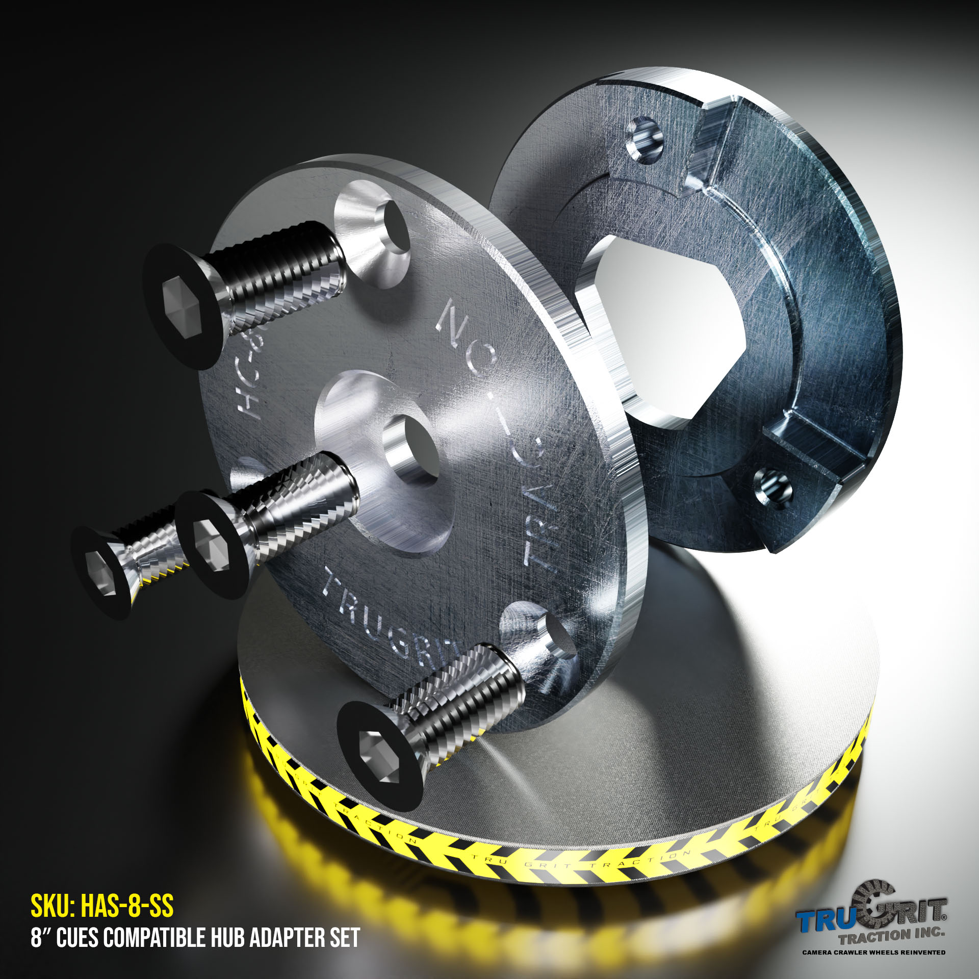 8" Cues Compatible Hub Adapter Set | TruGritTraction Online Store